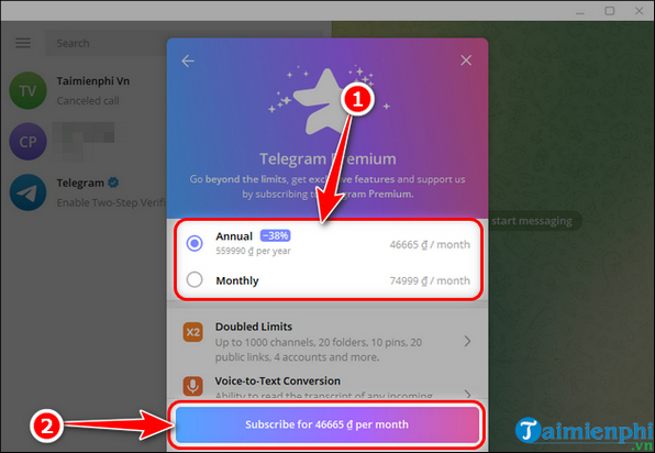 Registering and Cancelling Premium Telegram Easily