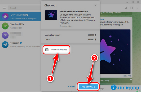 Registering and Cancelling Premium Telegram Easily