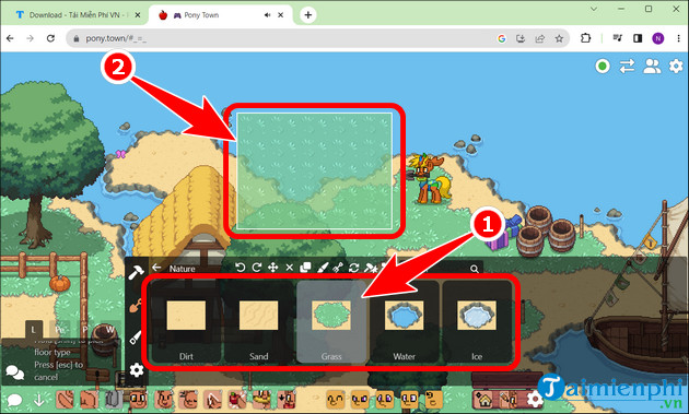 Step 4: Press the saw icon , select Walls