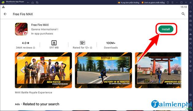 Playing Free Fire MAX OB39 on PC using Android emulators