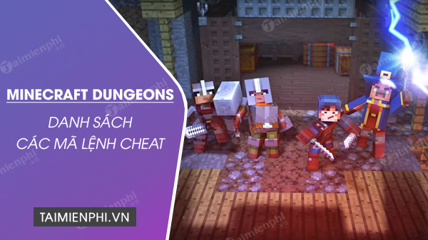 Compilation of Minecraft Dungeons Cheat Codes