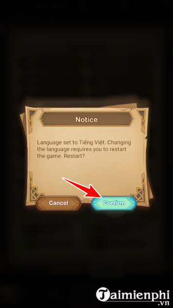 Guide to Changing Language to Vietnamese in AFK Arena