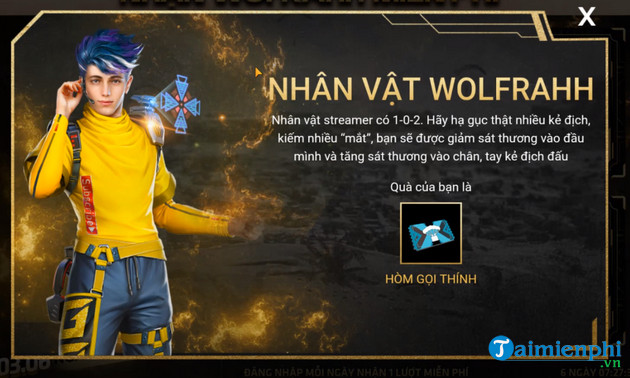 How to Obtain the Wolfrahh Character for Free in Garena Free Fire