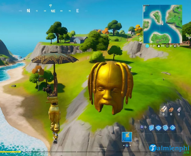 Where to Find Giant Astro Heads in Fortnite