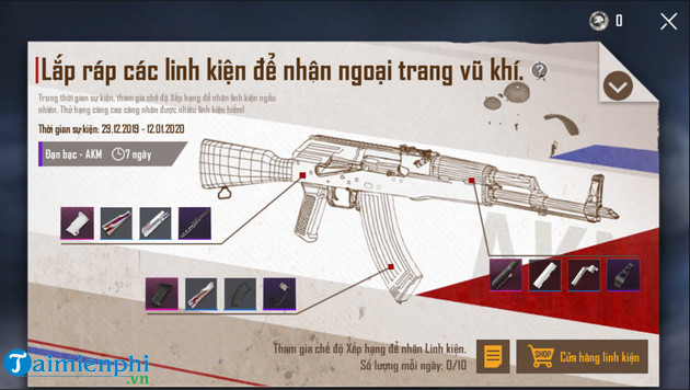 Receive the Silver Bullet AKM skin in PUBG Mobile for free