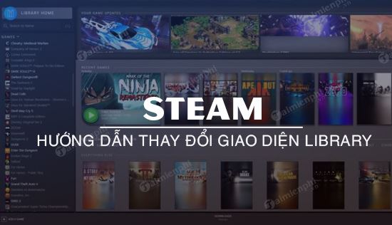 Guide to installing the new Steam Library design interface
