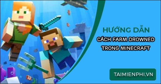 How to Farm Drowned in Minecraft Using a Dungeon