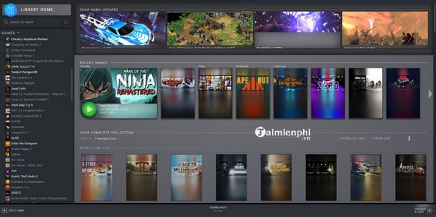 Guide to installing the new Steam Library design interface