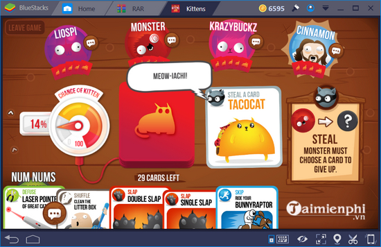 How to Play Exploding Kittens on PC using Android Emulator B
