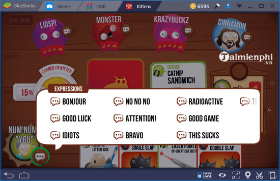 How to Play Exploding Kittens on PC using Android Emulator B
