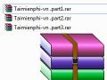 Asking about ways to split compressed files using WinRAR?