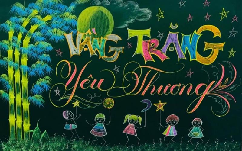 Beautiful Classroom Board Decorations for Mid-Autumn Festival