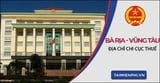Address, Phone, and Working Hours of Ba Ria - Vung Tau Provincial Tax ...