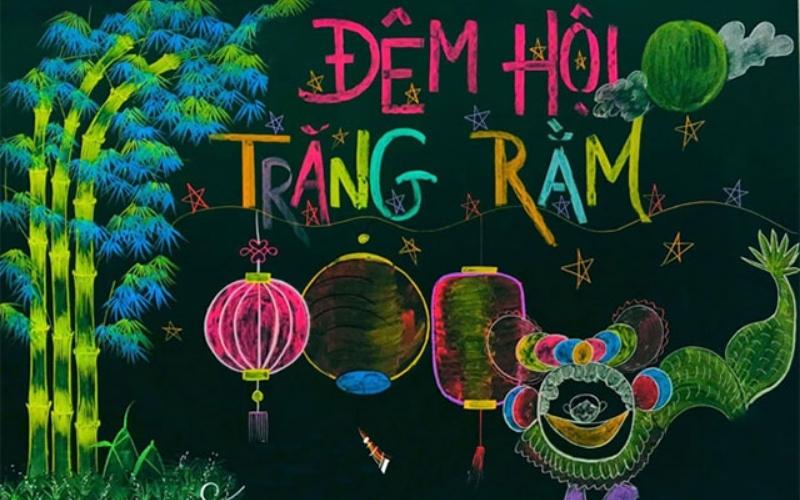 Beautiful Classroom Board Decorations for Mid-Autumn Festival