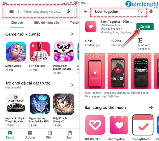 Counting Love Days with Been Together on Your Phone