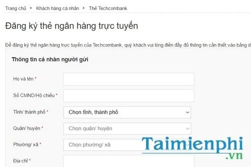 How to Get a Techcombank Visa Card, Apply for Techcombank Credit Card