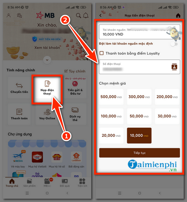 Step 4: Select ' Get OTP code