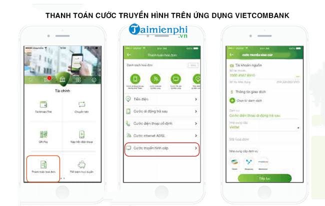Paying Cable TV Bills with Vietcombank