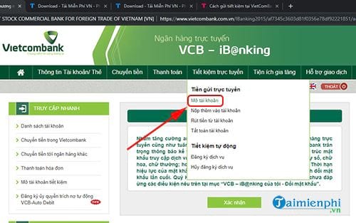 Guide to Open Vietcombank Online Savings Account