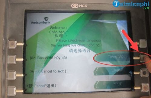 Changing your Vietcombank ATM password, updating PIN