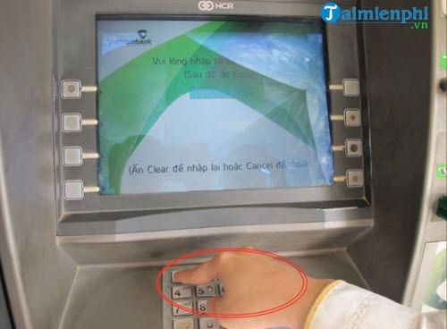 Changing your Vietcombank ATM password, updating PIN