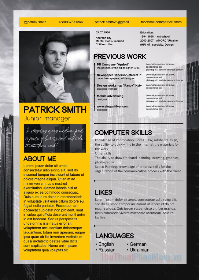 Discover the most impressive personal profile templates