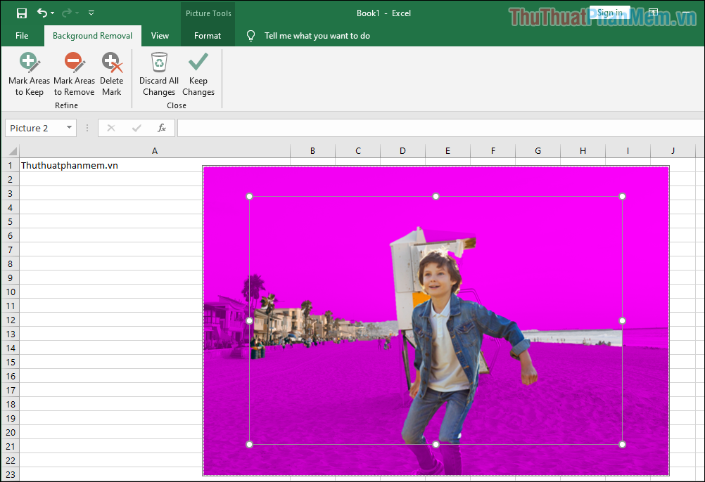 Erase Backgrounds with Excel