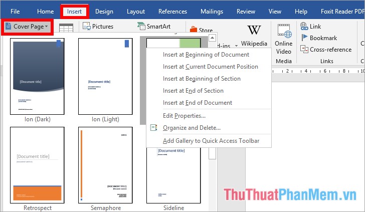 Creating Beautiful Cover Pages in Word