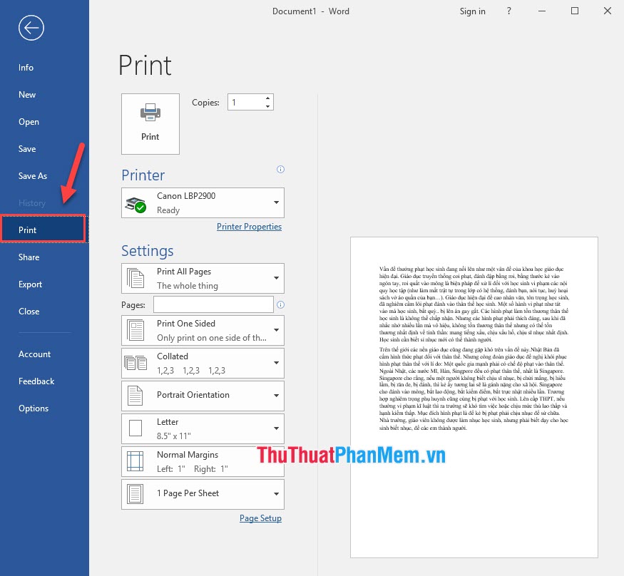 Step-by-step guide to printing Word, Excel, PDF documents