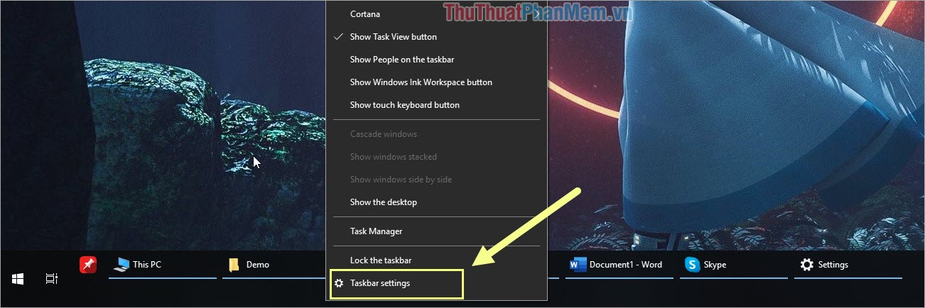 How to Minimize the Taskbar on Win 10