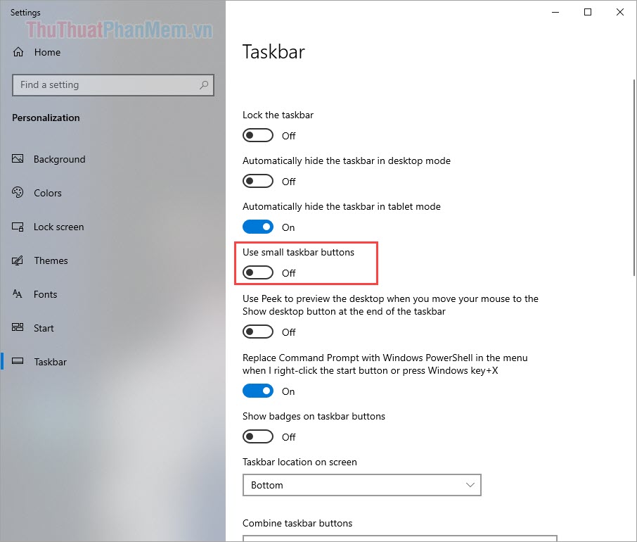 How to Minimize the Taskbar on Win 10