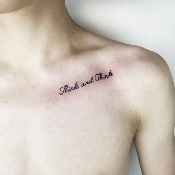Discover the Most Stunning Chest Text Tattoos for Men