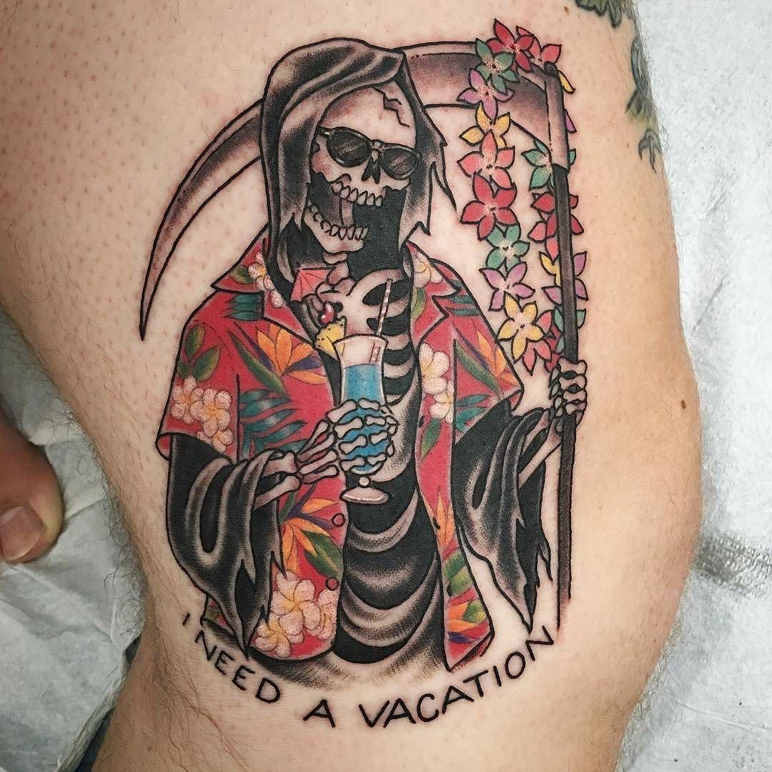 50+ Most Beautiful Grim Reaper Tattoos