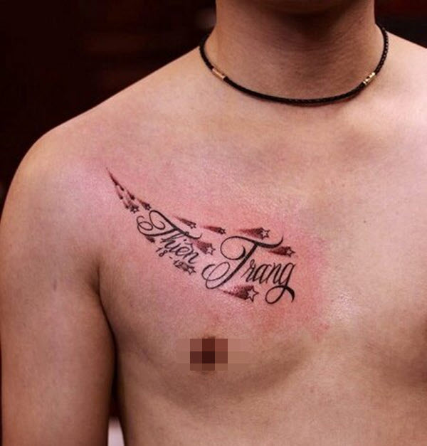 Discover the Most Stunning Chest Text Tattoos for Men