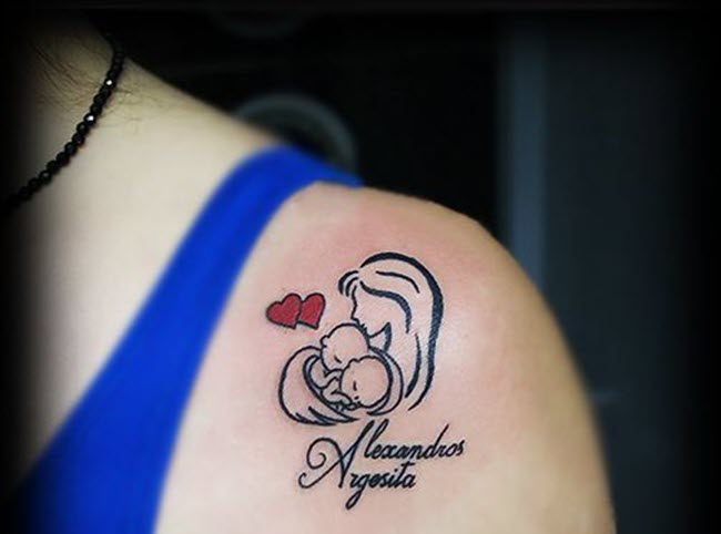 Exquisite Mother and Child Tattoo Designs with Deep Meaning in 2024