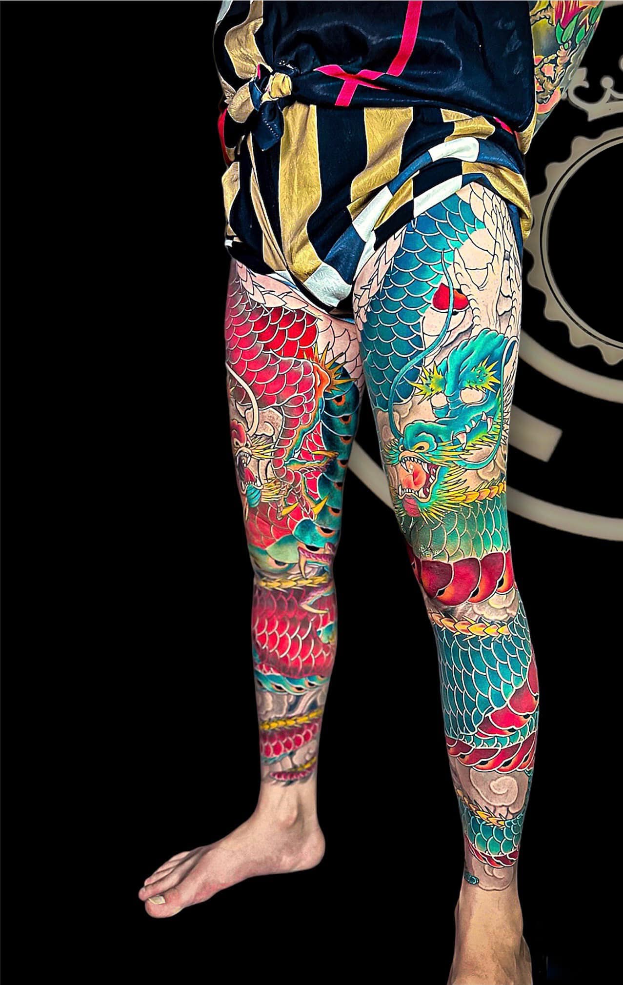 Discover the most stunning full leg traditional Japanese tattoos.