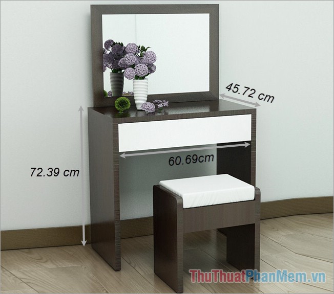 Standard and Common Makeup Table Dimensions