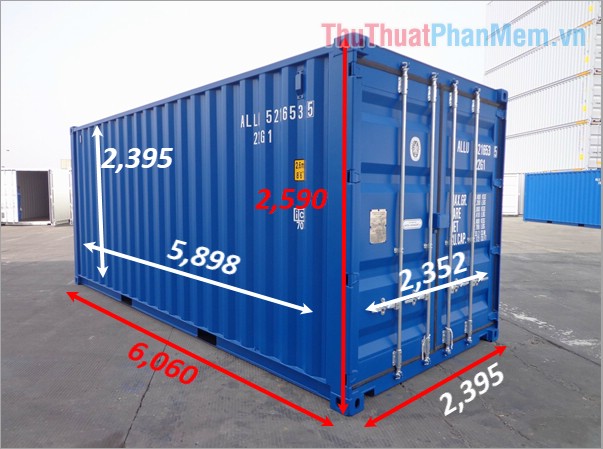 Standard 20 Feet Container Dimensions - Reefer (RF)