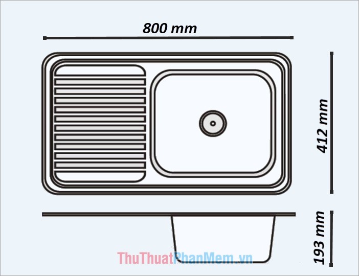 Standard and Common Dimensions for Kitchen Sink Bowls (Single and Double)