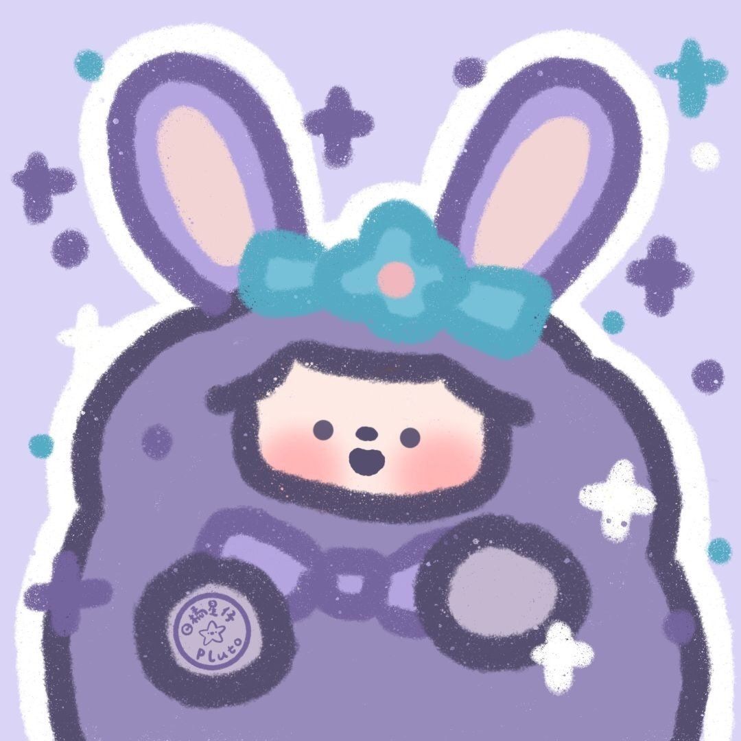 Adorable purple avatars