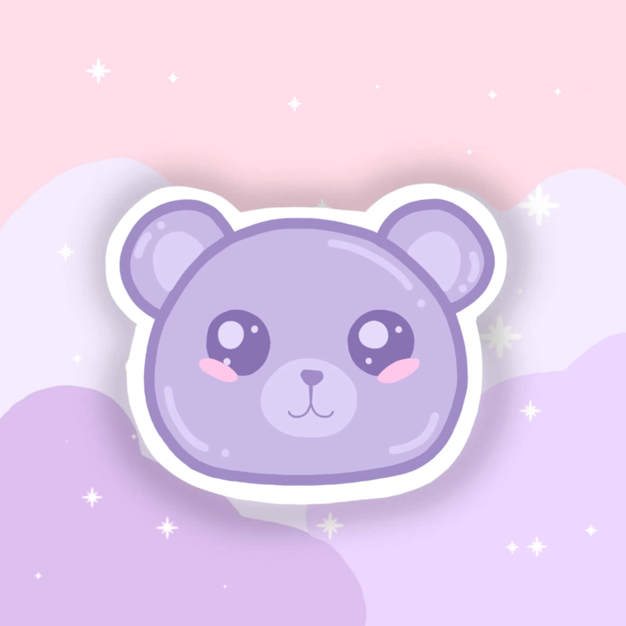 Adorable purple avatars