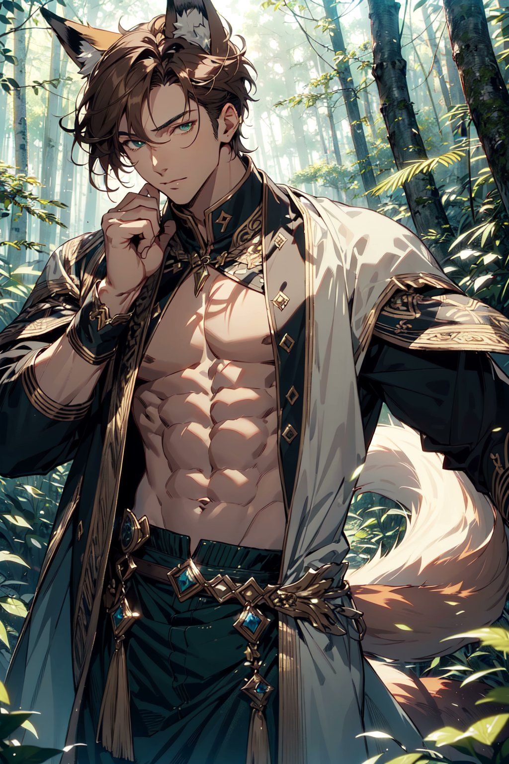 Stunning Images of Handsome Anime Men with Six-Pack Abs