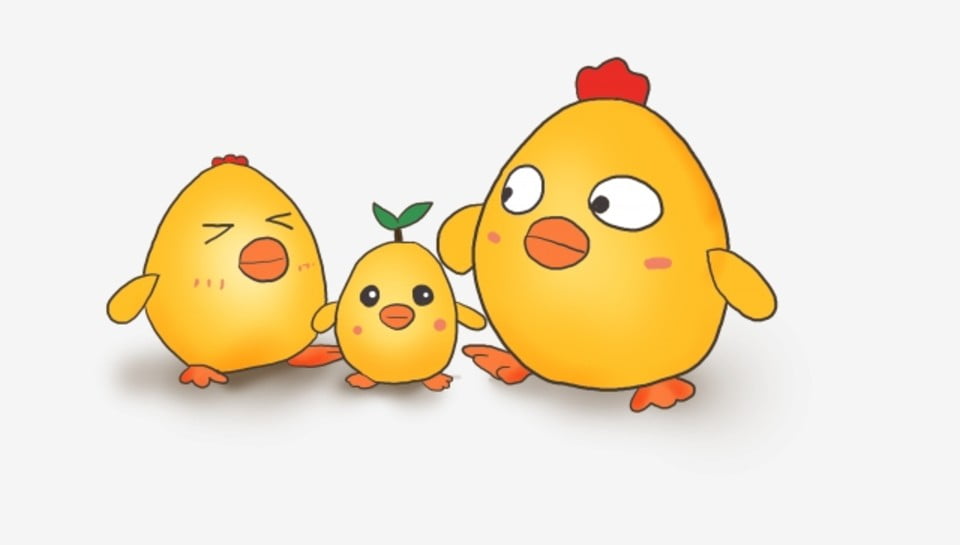 Adorable and charming chibi chicken illustrations