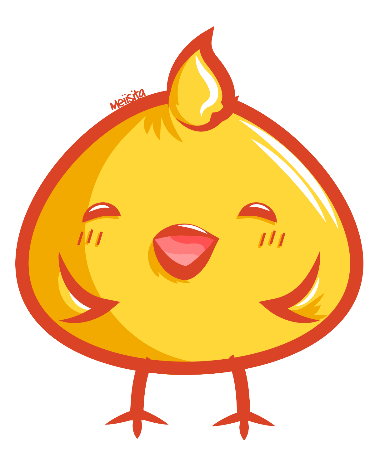 Adorable and charming chibi chicken illustrations