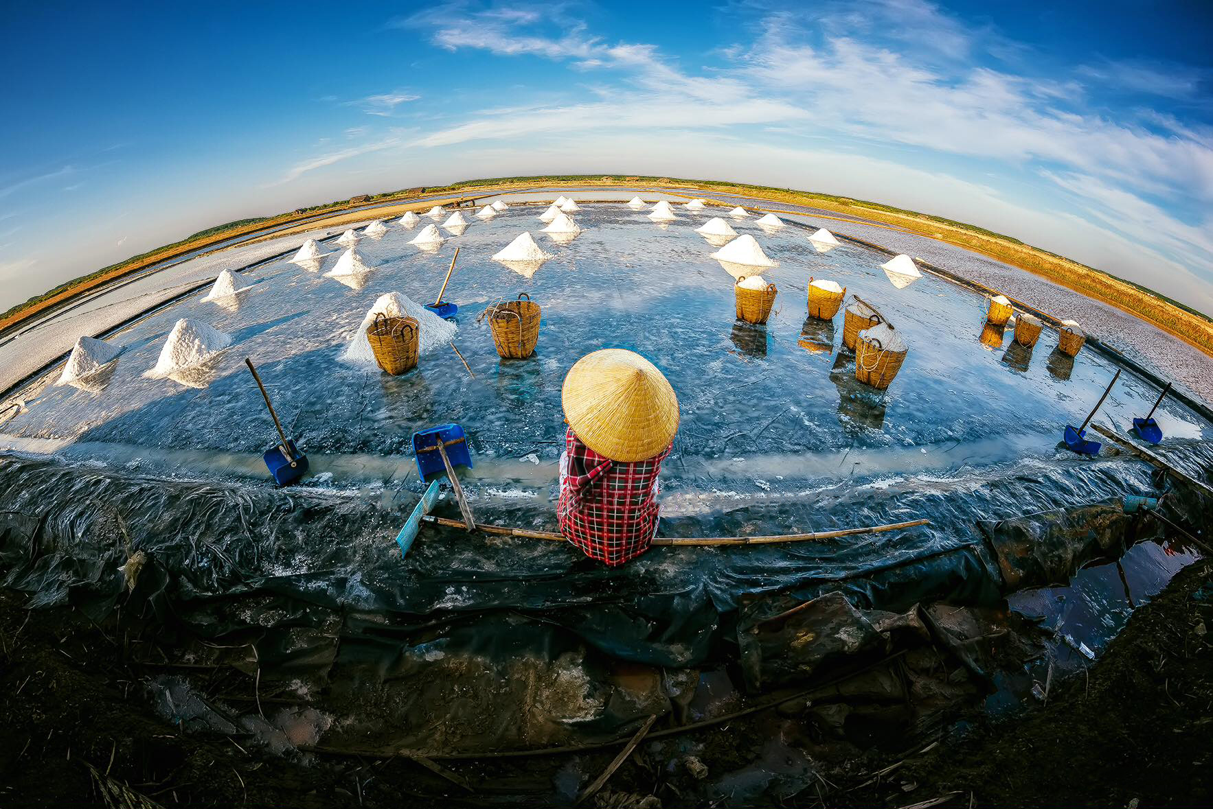 Beautiful Salt Field Images