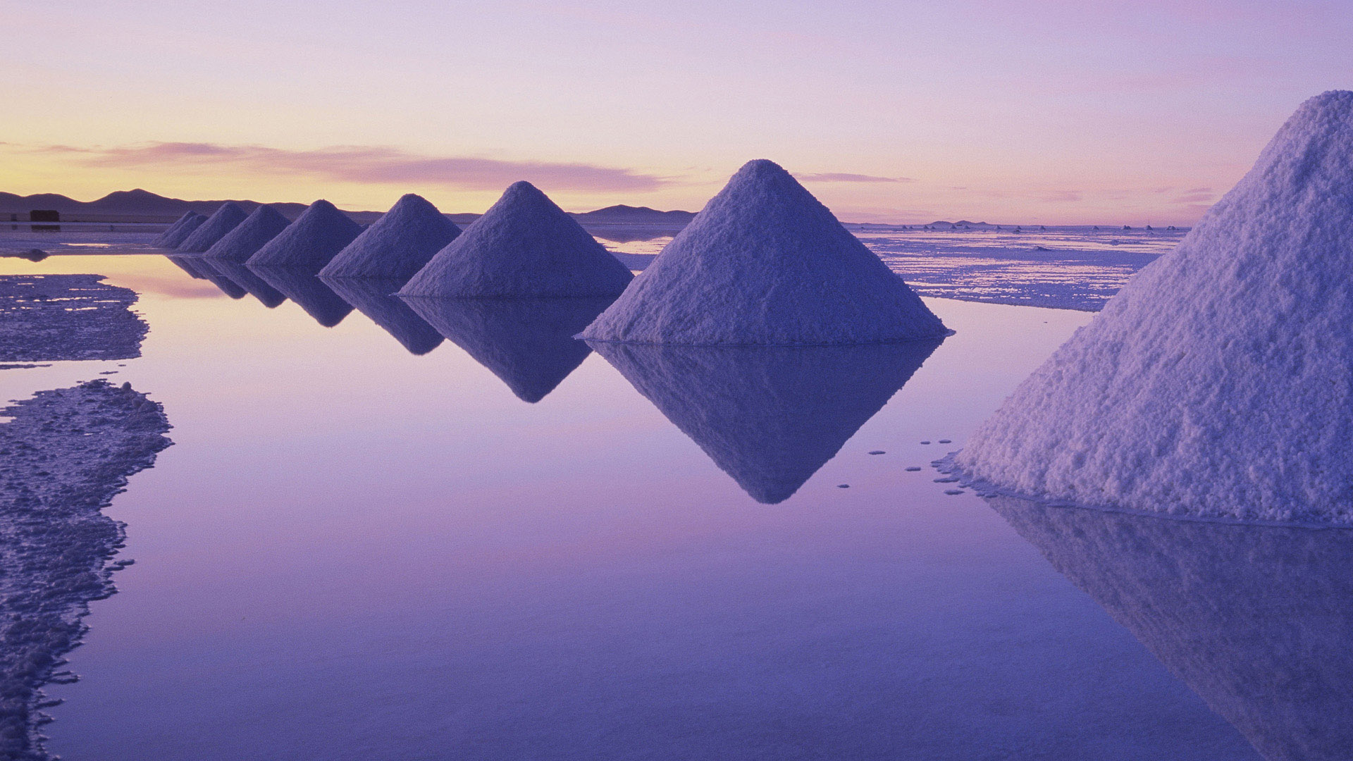 Beautiful Salt Field Images