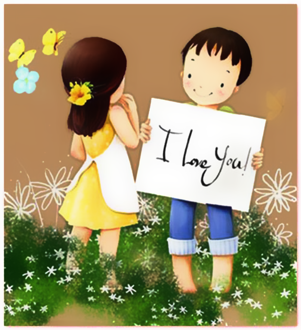 Beautiful and adorable images of expressing affection.