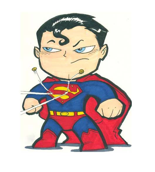 Adorable Superman Chibi - Beautiful and Cute