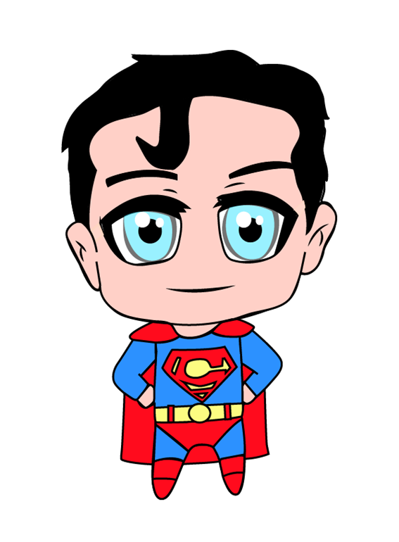 Adorable Superman Chibi - Beautiful and Cute