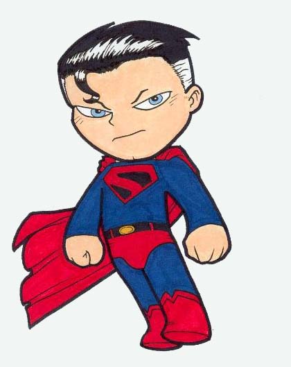 Adorable Superman Chibi - Beautiful and Cute